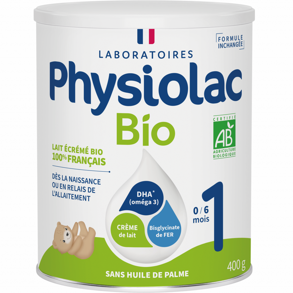 Achat de lait infantile bio en ligne. Livraison offerte dès 59€ | Physiolac