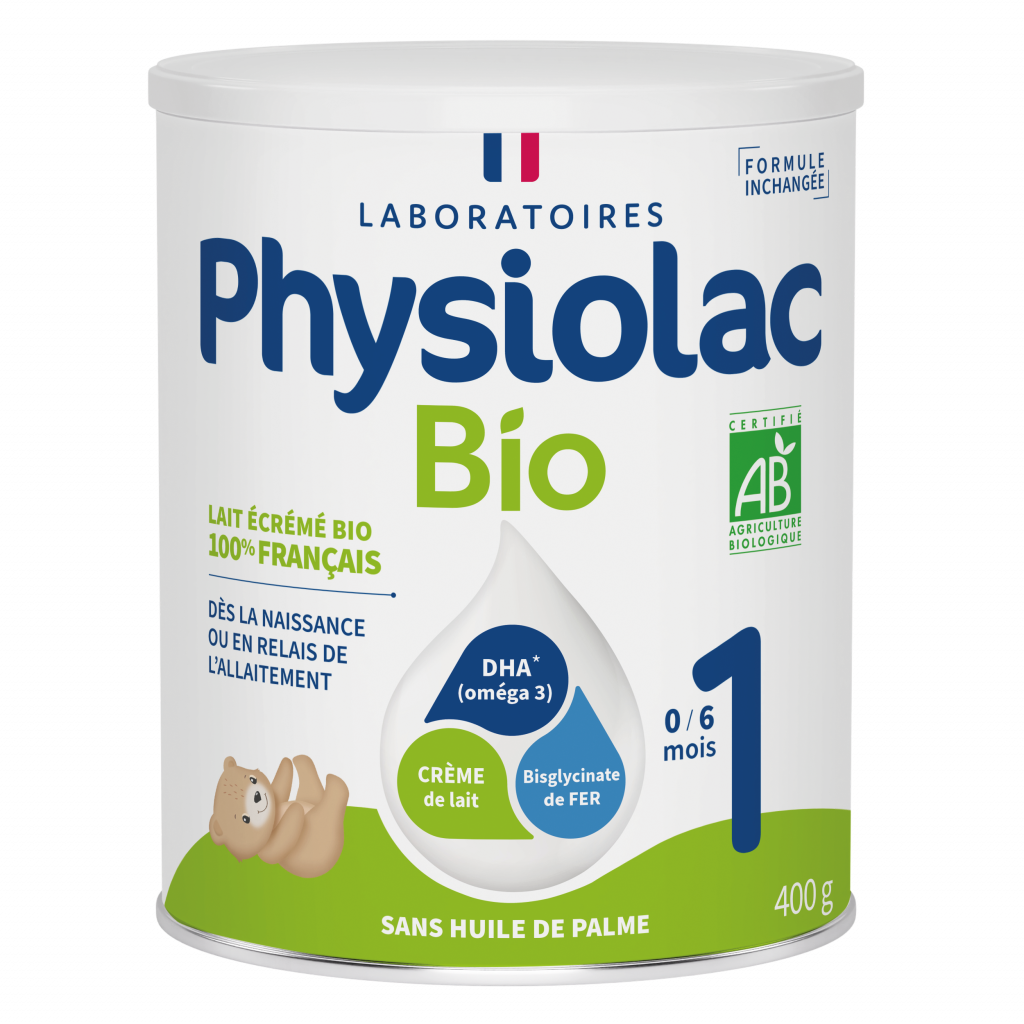 Lait 1er âge Bio Relais allaitement - Fabriqué en France | Physiolac