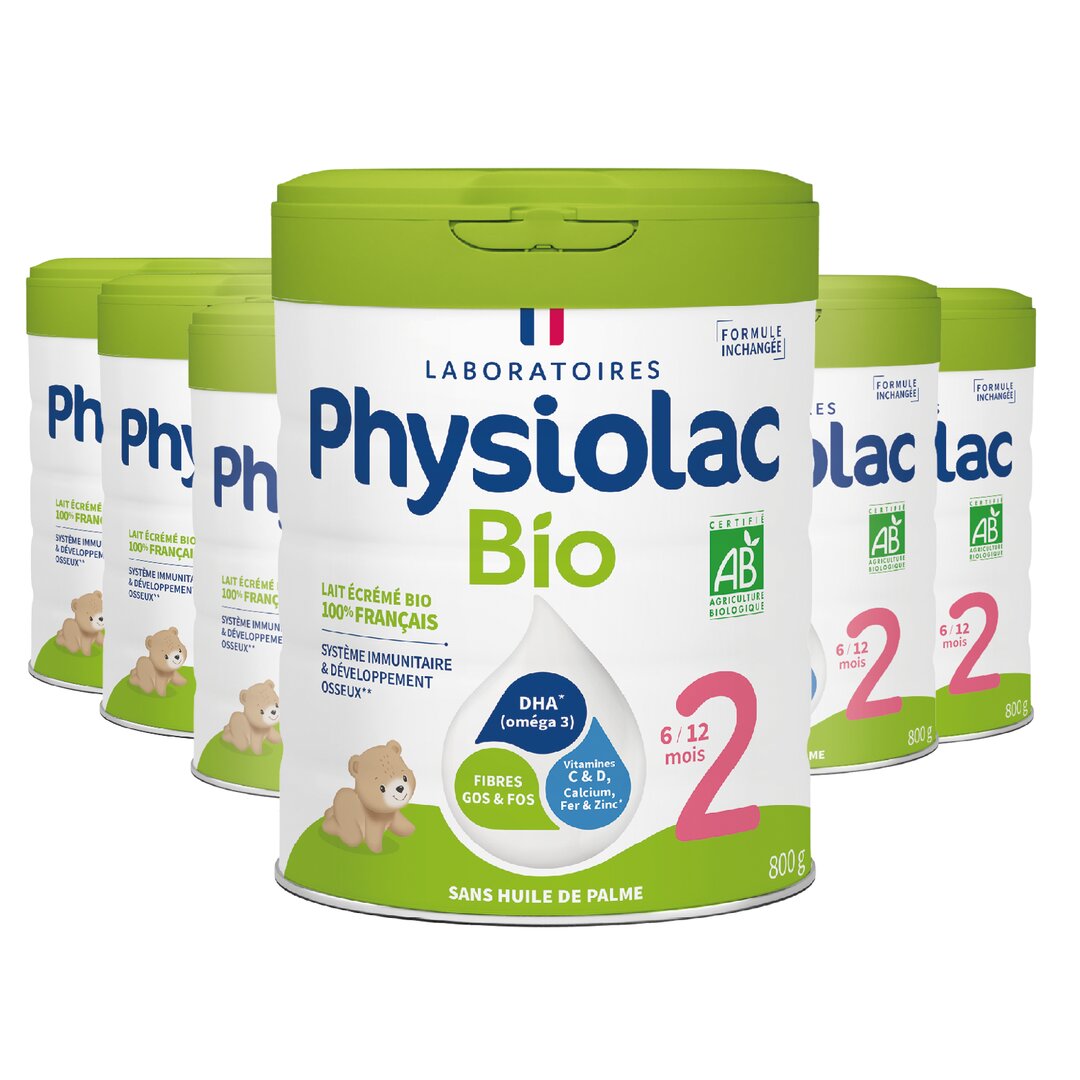 Achat de lait infantile bio en ligne. Livraison offerte dès 59€ | Physiolac