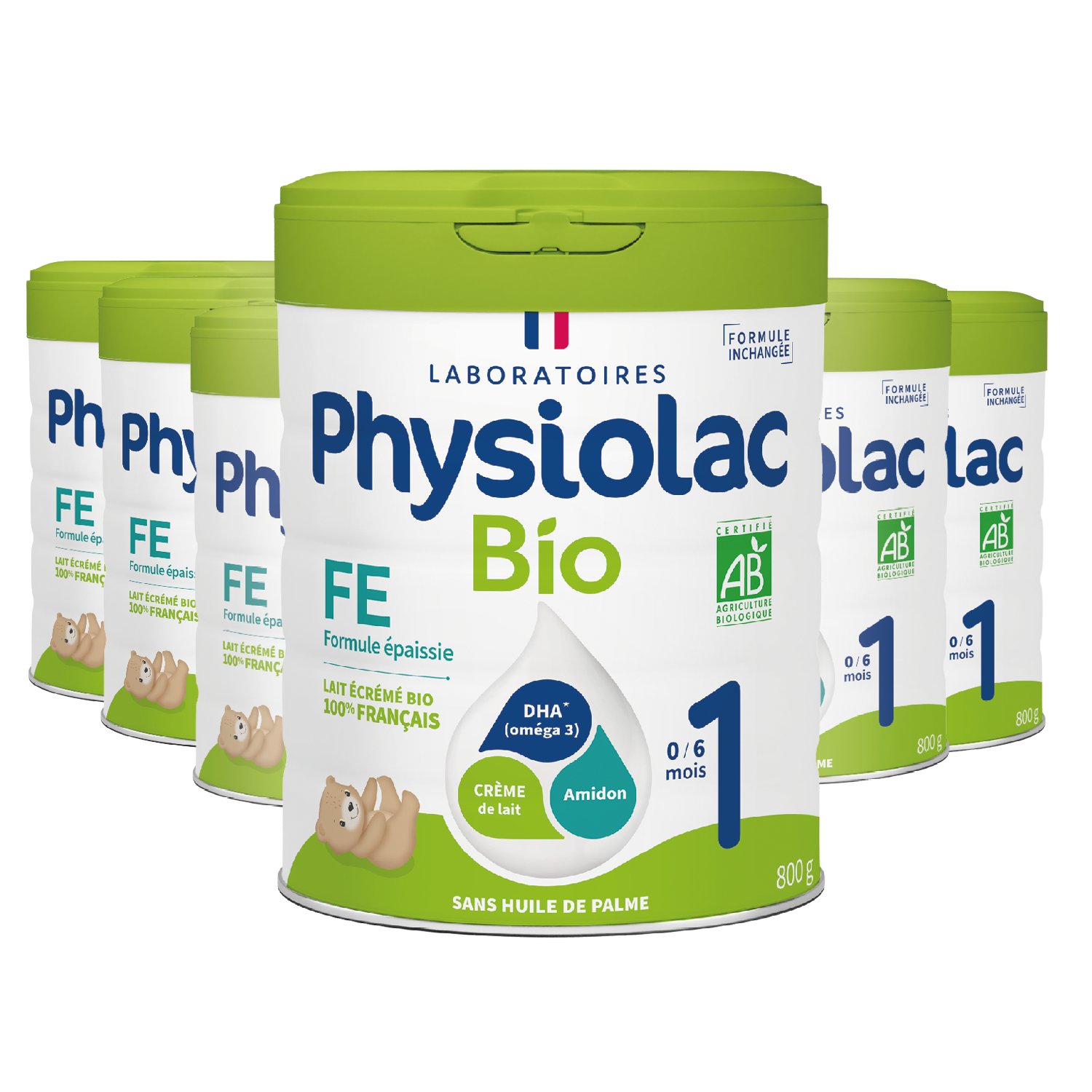 Lot x 6 Lait infantile Bio Epaissi 1er âge - 0 à 6 mois - Fabriqué en ...